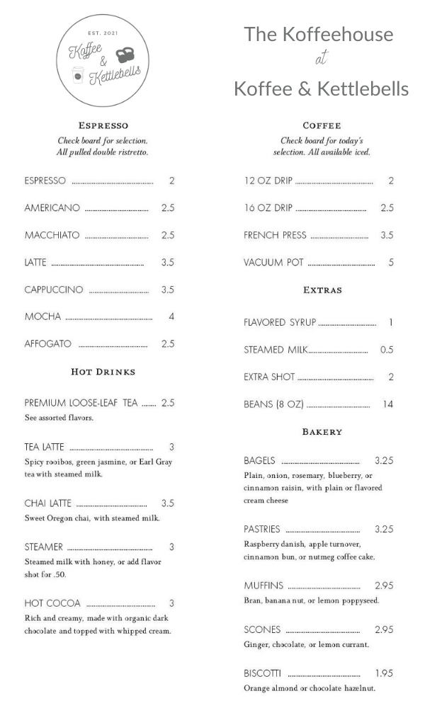 Koffee and Kettlebells